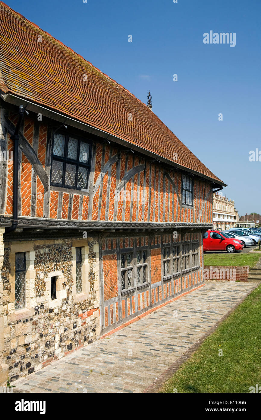 UK England Suffolk Aldeburgh Moot Hall historic former Town Hall brick ...