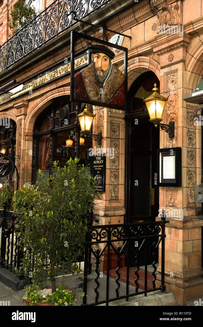 The Audley Pub Restaurant Mayfair London UK Stock Photo - Alamy