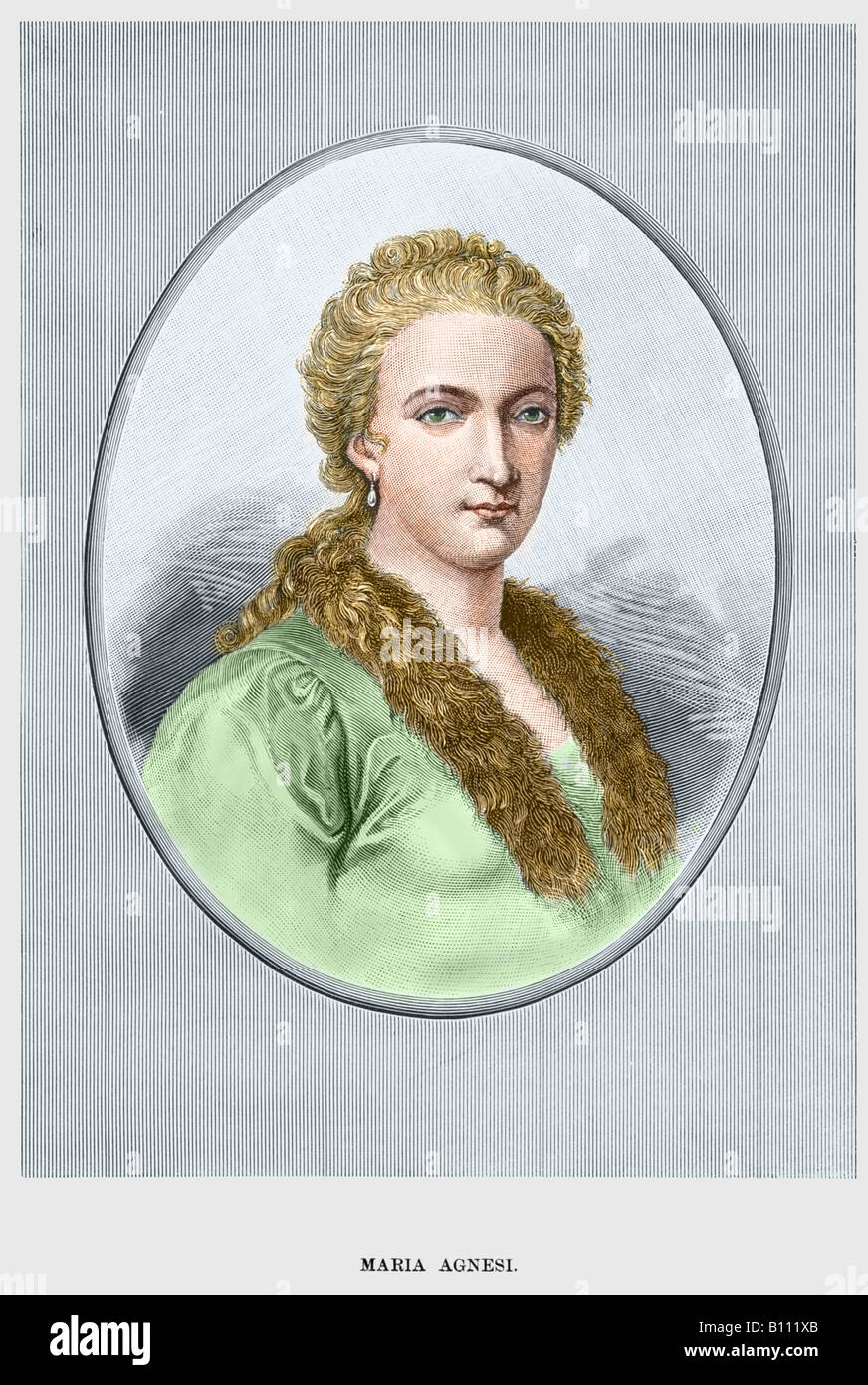 Maria Gaetana Agnesi, 1718 - 1799, Italian scholar and mathematician ...