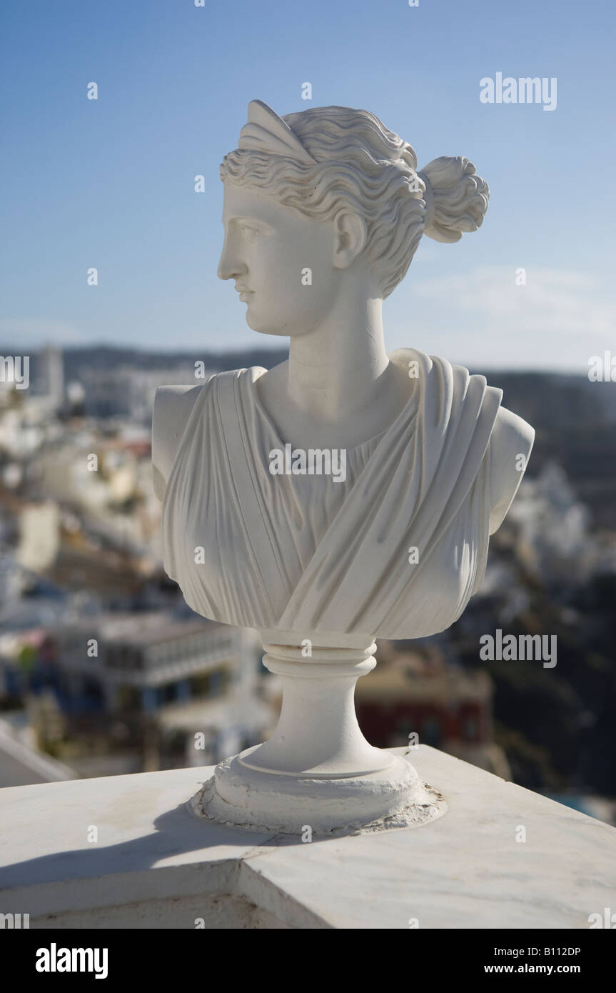 Bust of a Greek Goddess, Santorini, Greece Stock Photo - Alamy