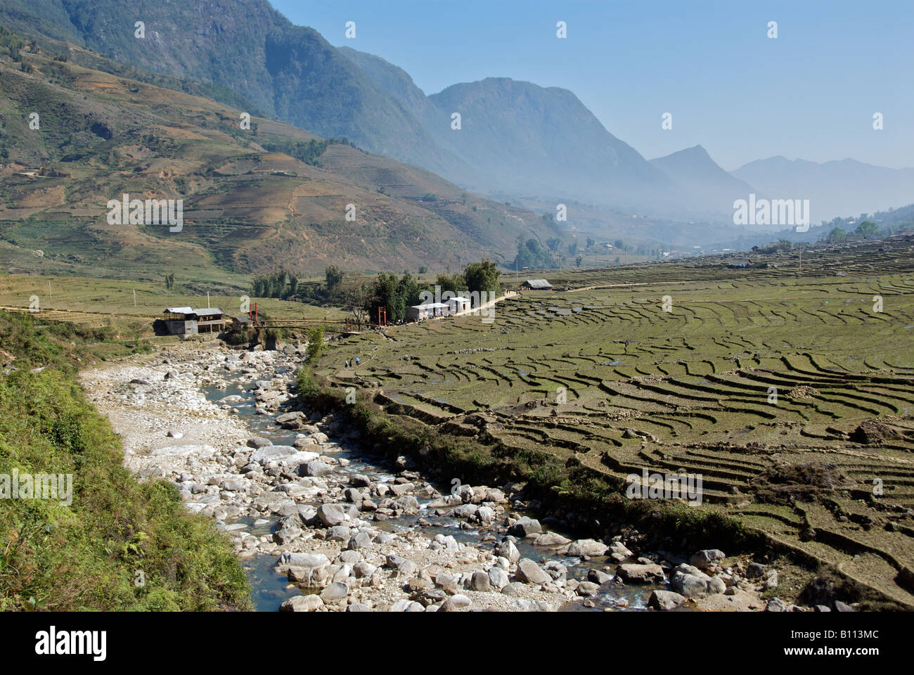 Cat Cat Valley near Sapa Northern Vietnam Stock Photo - Alamy