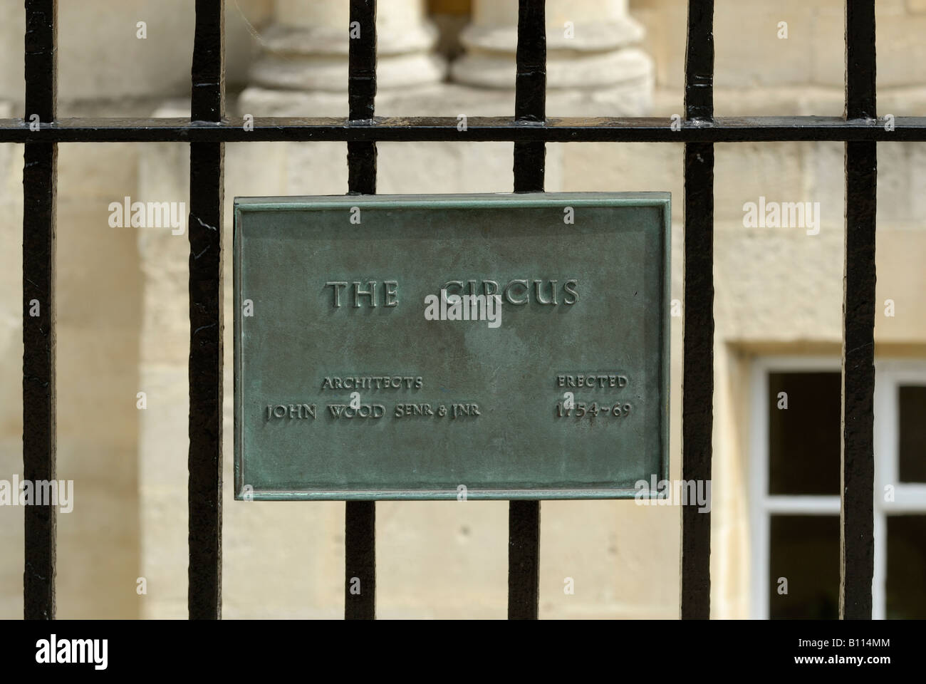 Street sign, The Circus, Bath, Somerset Stock Photo - Alamy