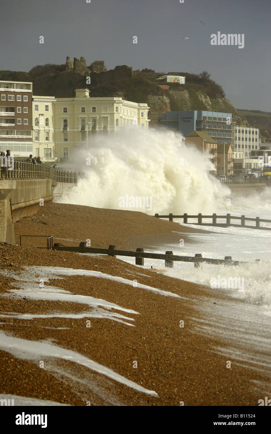 Storm, Hastings, UK Stock Photo - Alamy
