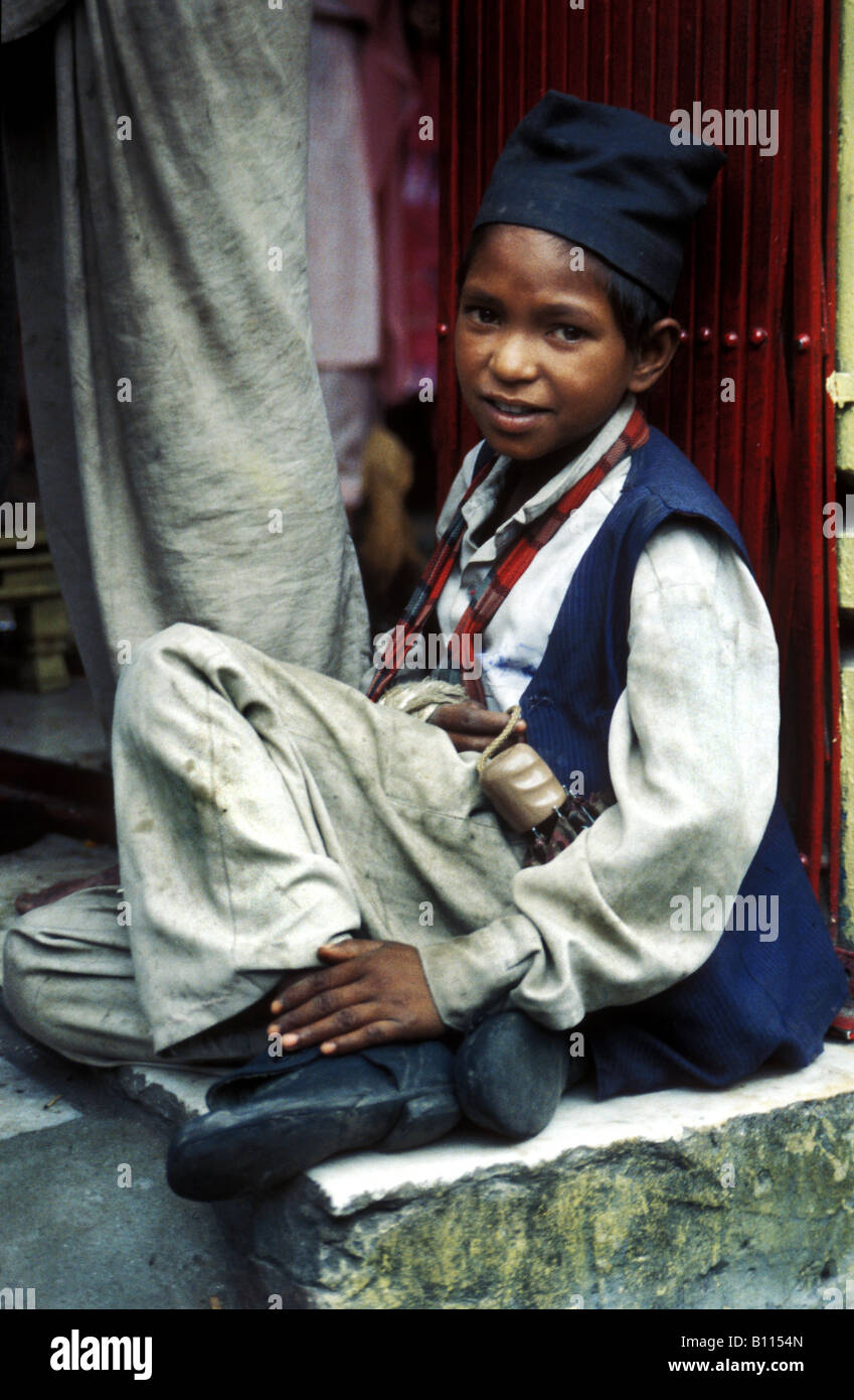 Portrait of a beautiful Nepali boy Stock Photo - Alamy