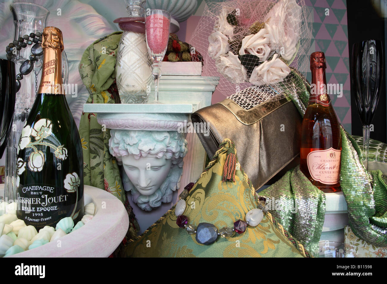 UK Britain England London Picadilly Fortnum Mason store window Stock ...