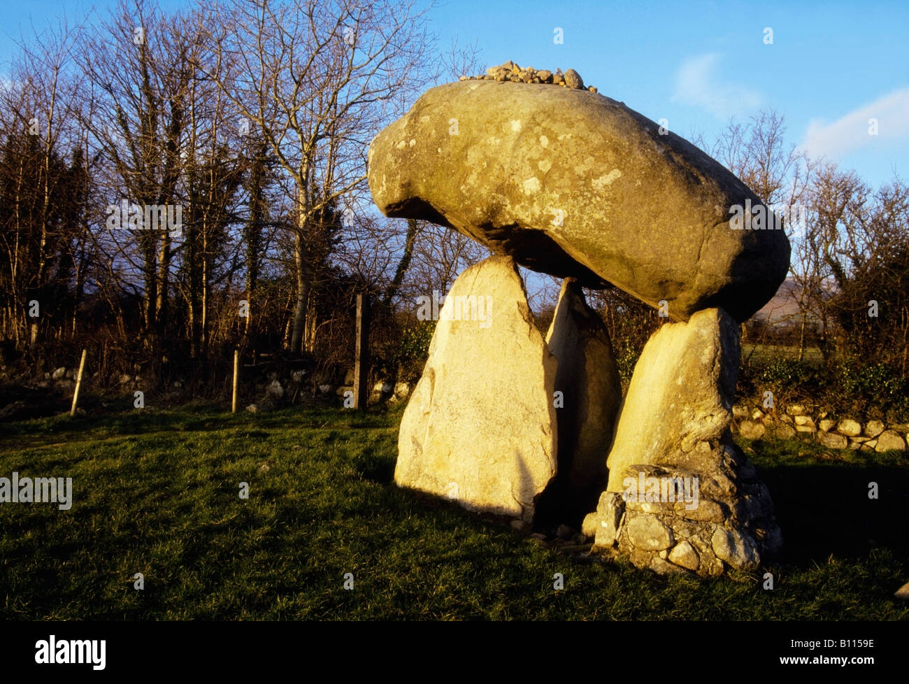 Proleek Dolmen, County Louth, Ireland, near Ballymascanlan Stock Photo ...