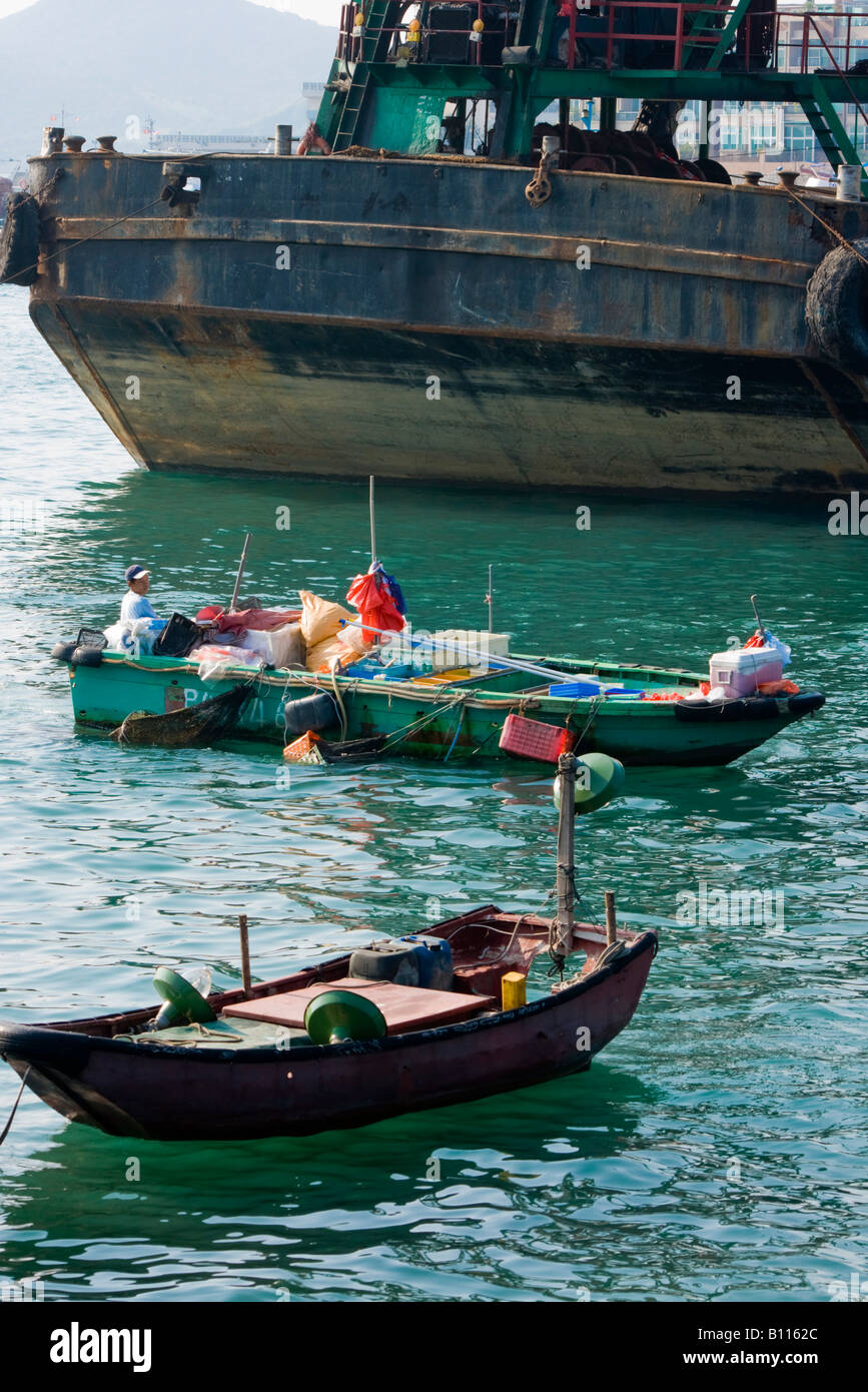 asia china hong kong Saikung new territories 2007 fish boats Stock Photo - Alamy