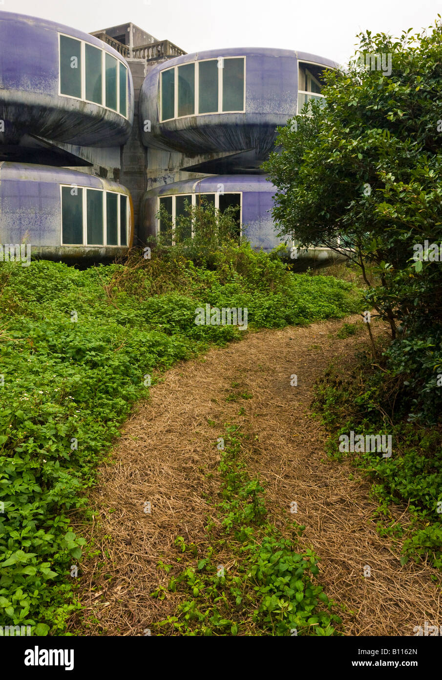 Abandoned futuristic development, San-zhr, Taiwan Stock Photo - Alamy