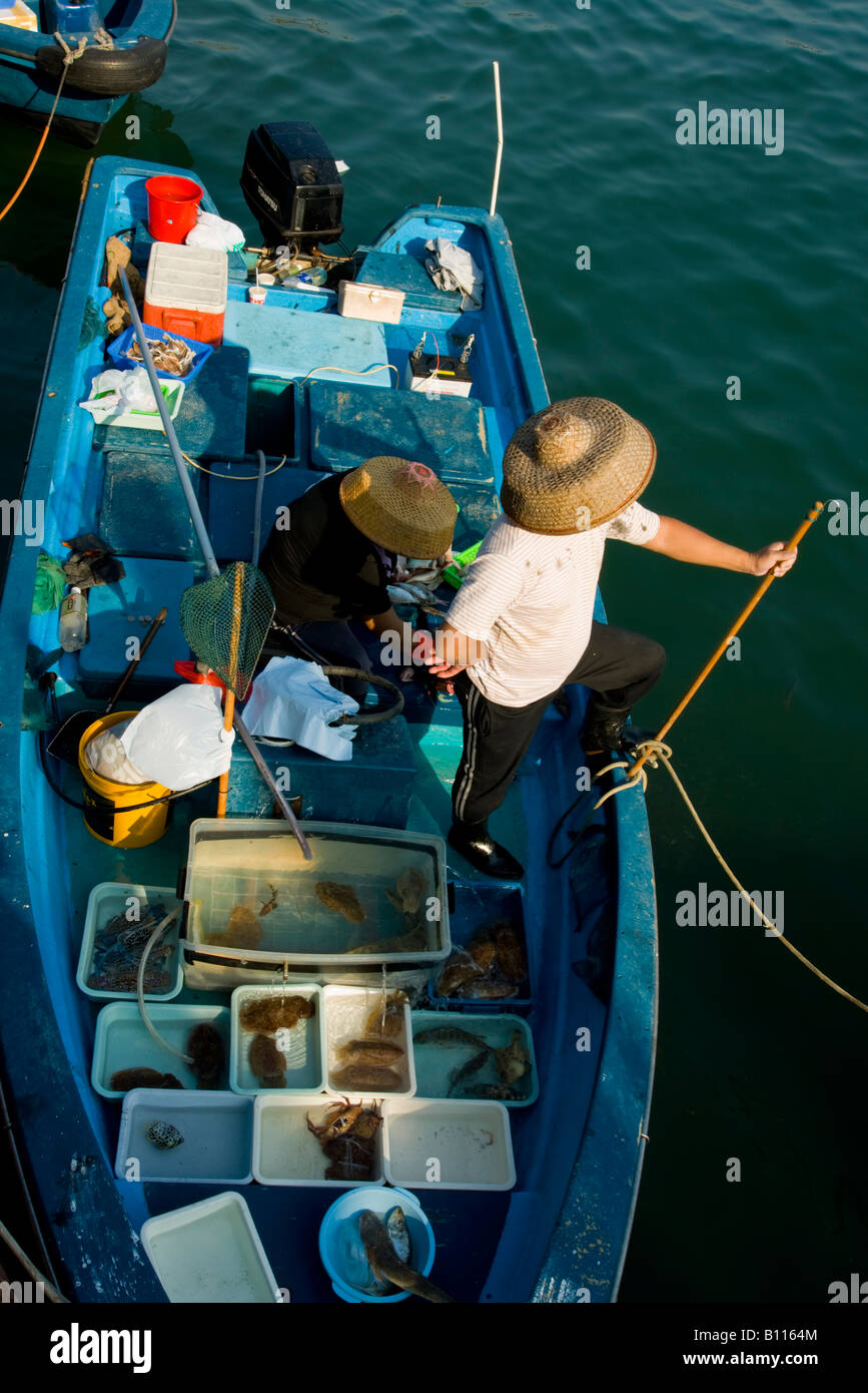 asia china hong kong Saikung new territories 2007 fish boats Stock Photo - Alamy