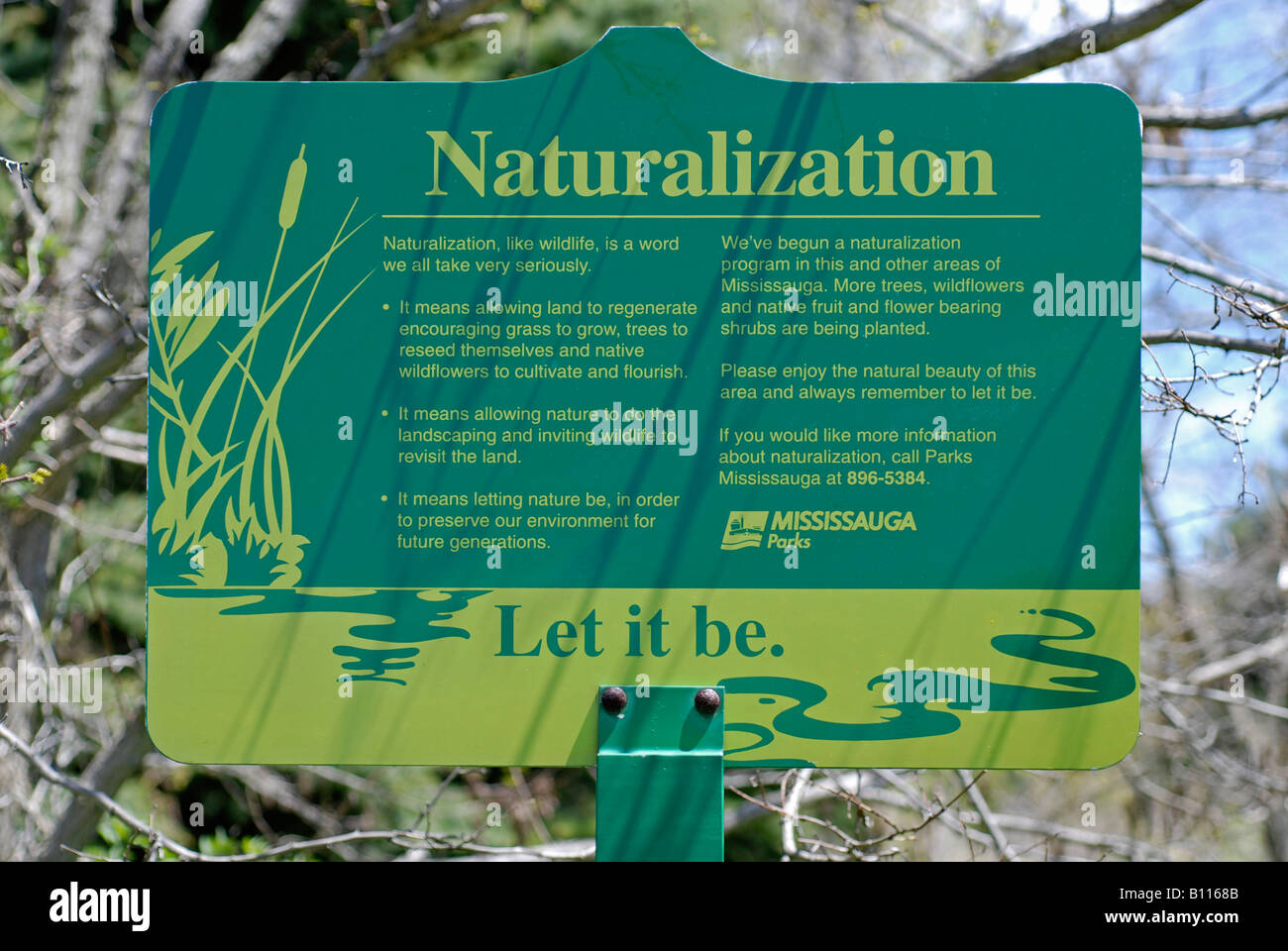 Conservation land sign hi-res stock photography and images - Alamy