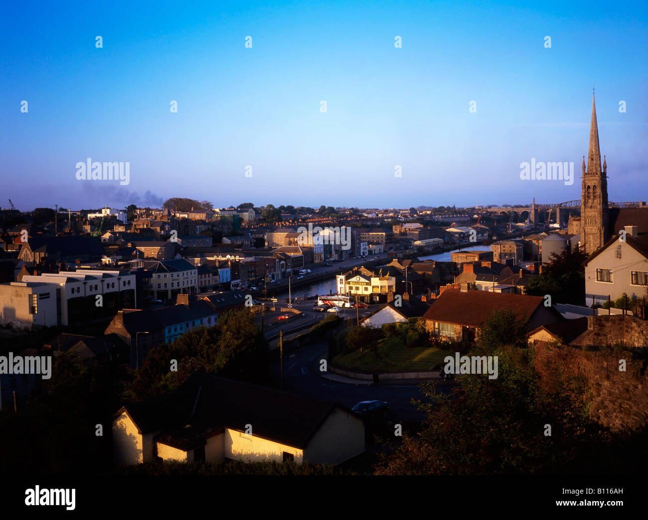Drogheda from the Millmount Tower, Co Louth, Ireland Stock Photo - Alamy