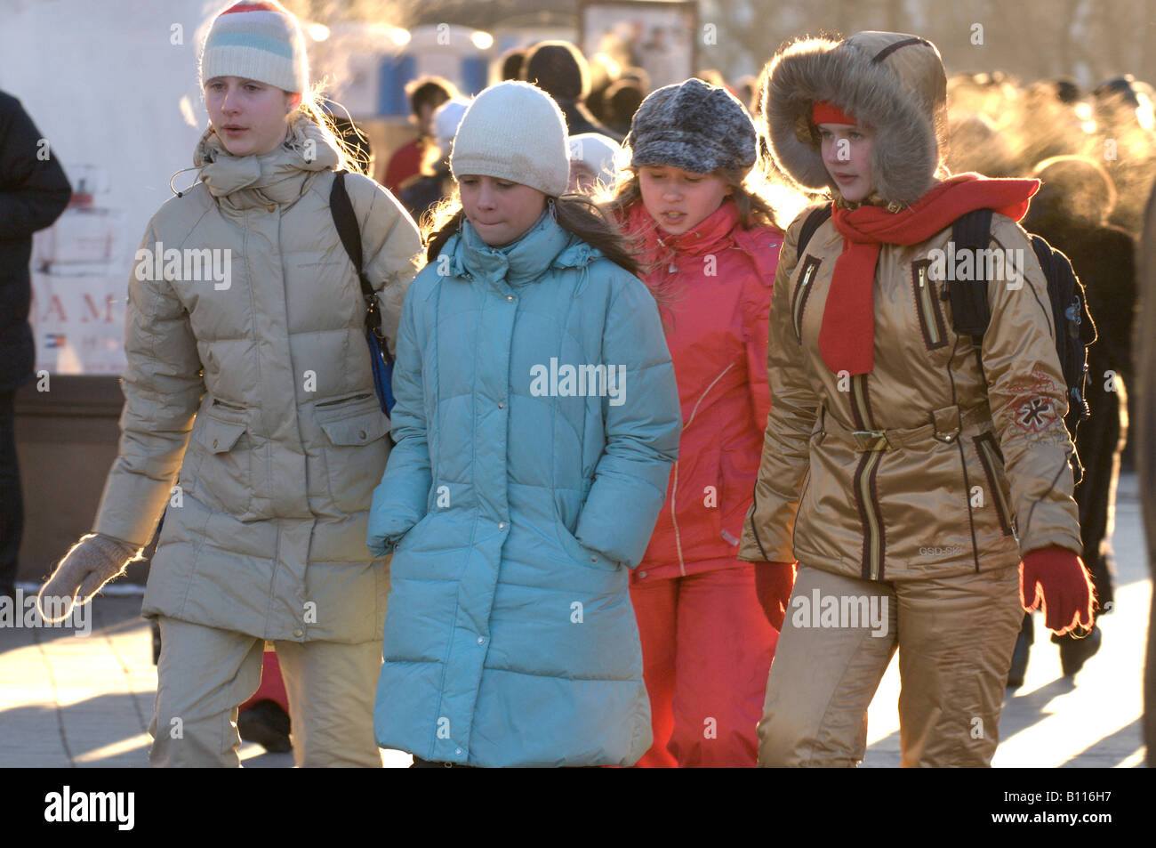 Teenagers Moscow Russian Federation Stock Photo - Alamy