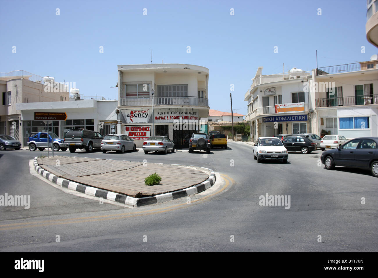 square in Paphos, Cyprus Stock Photo - Alamy