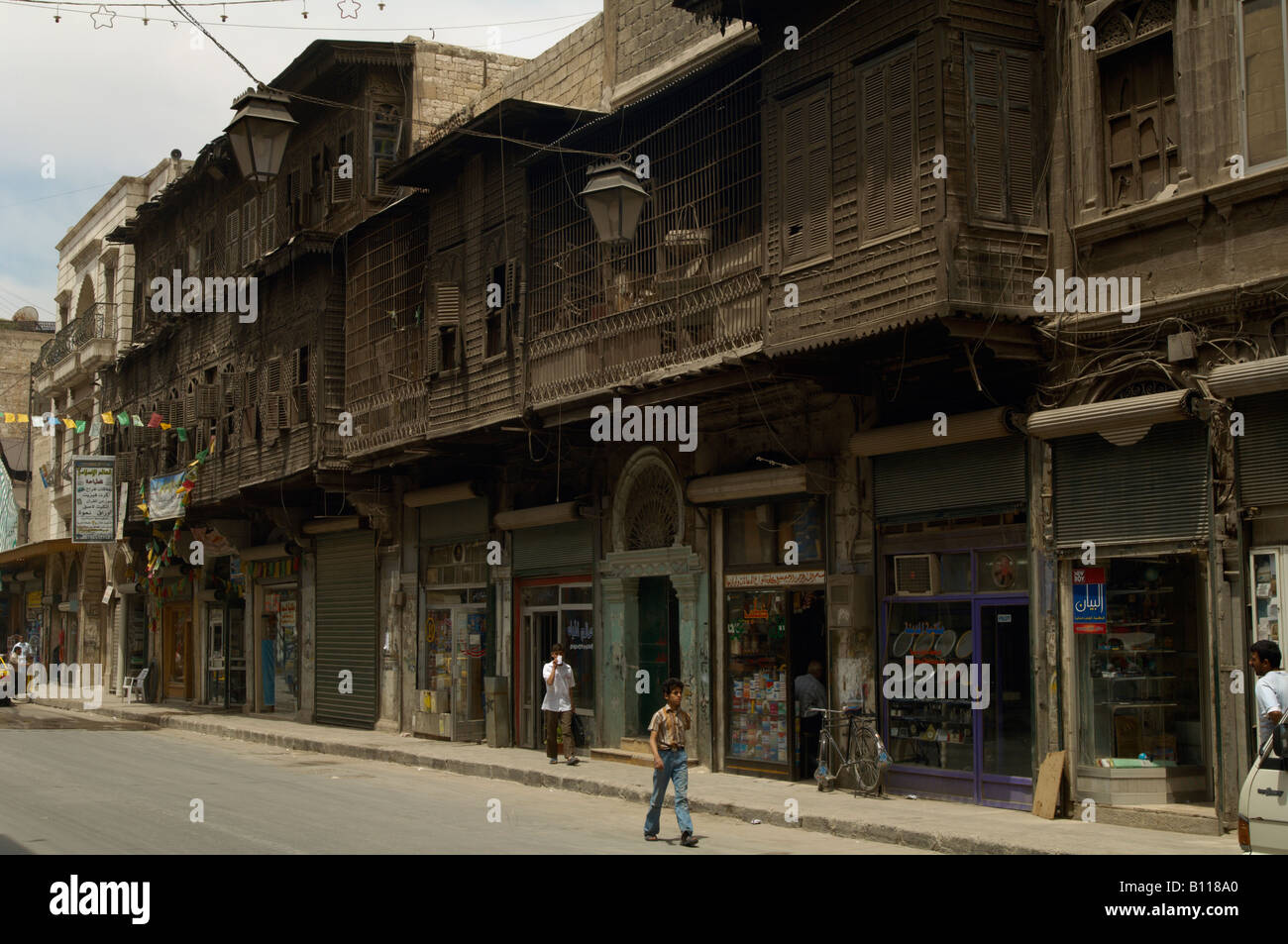 Street scene at Aleppo in Syria Stock Photo - Alamy