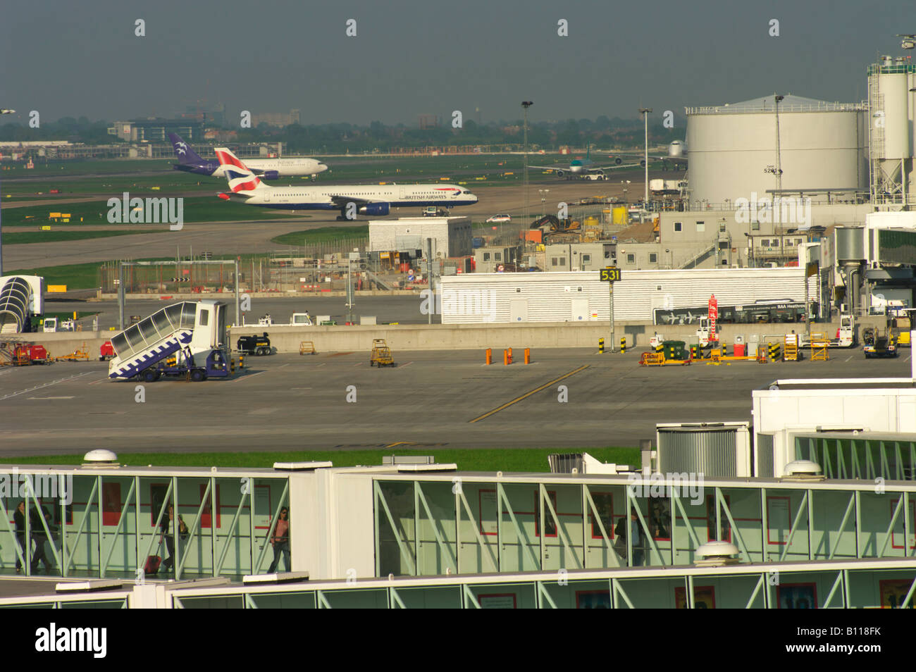 uk england Heathrow airport terminal 5 2008 Stock Photo - Alamy