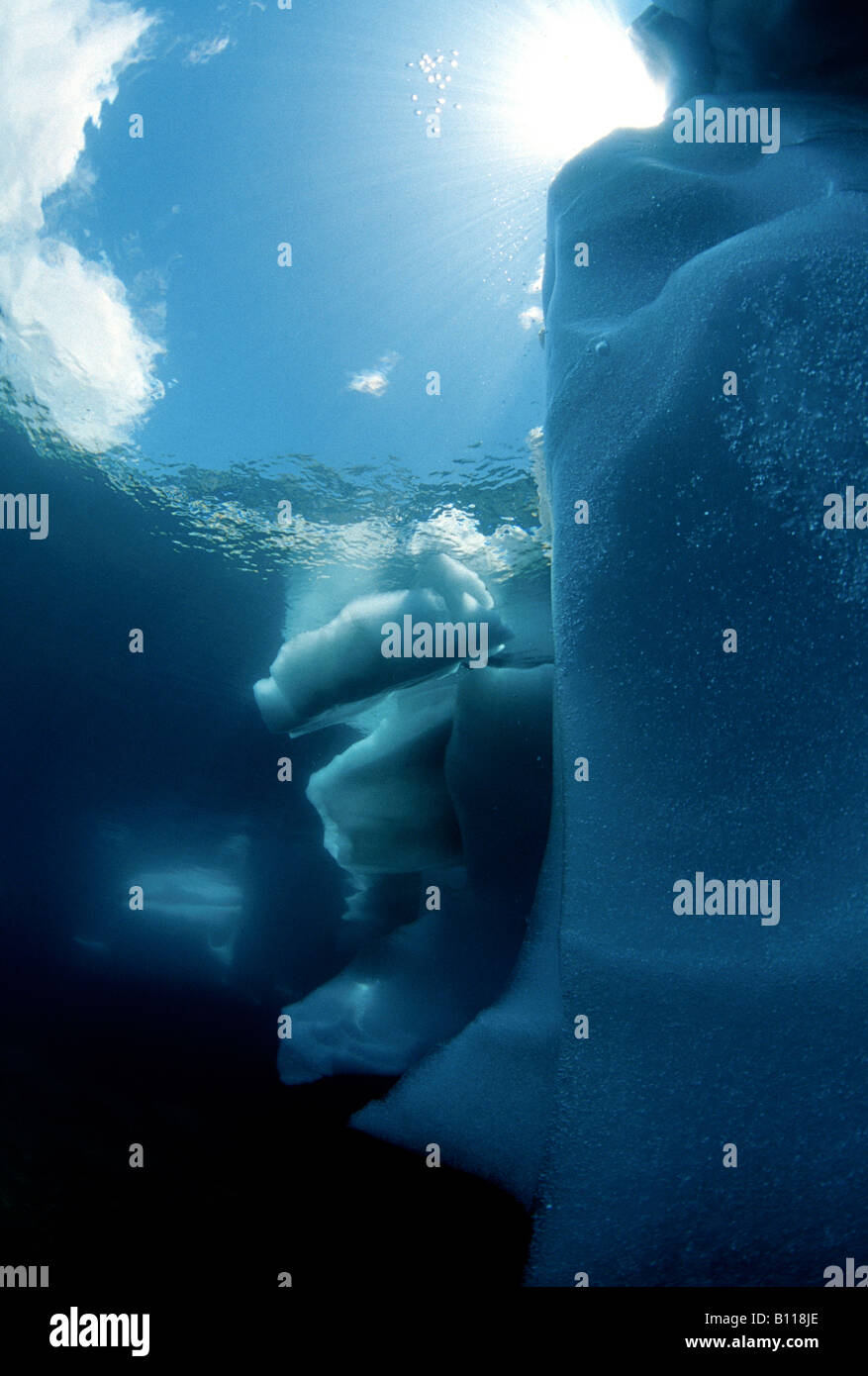 Ice Cover on Mountain Lake Switzerland Stock Photo - Alamy