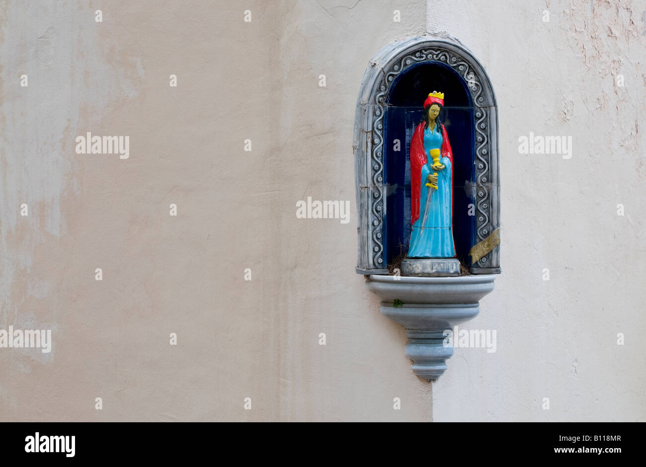religious statue of madonna, monaco, south of france Stock Photo - Alamy