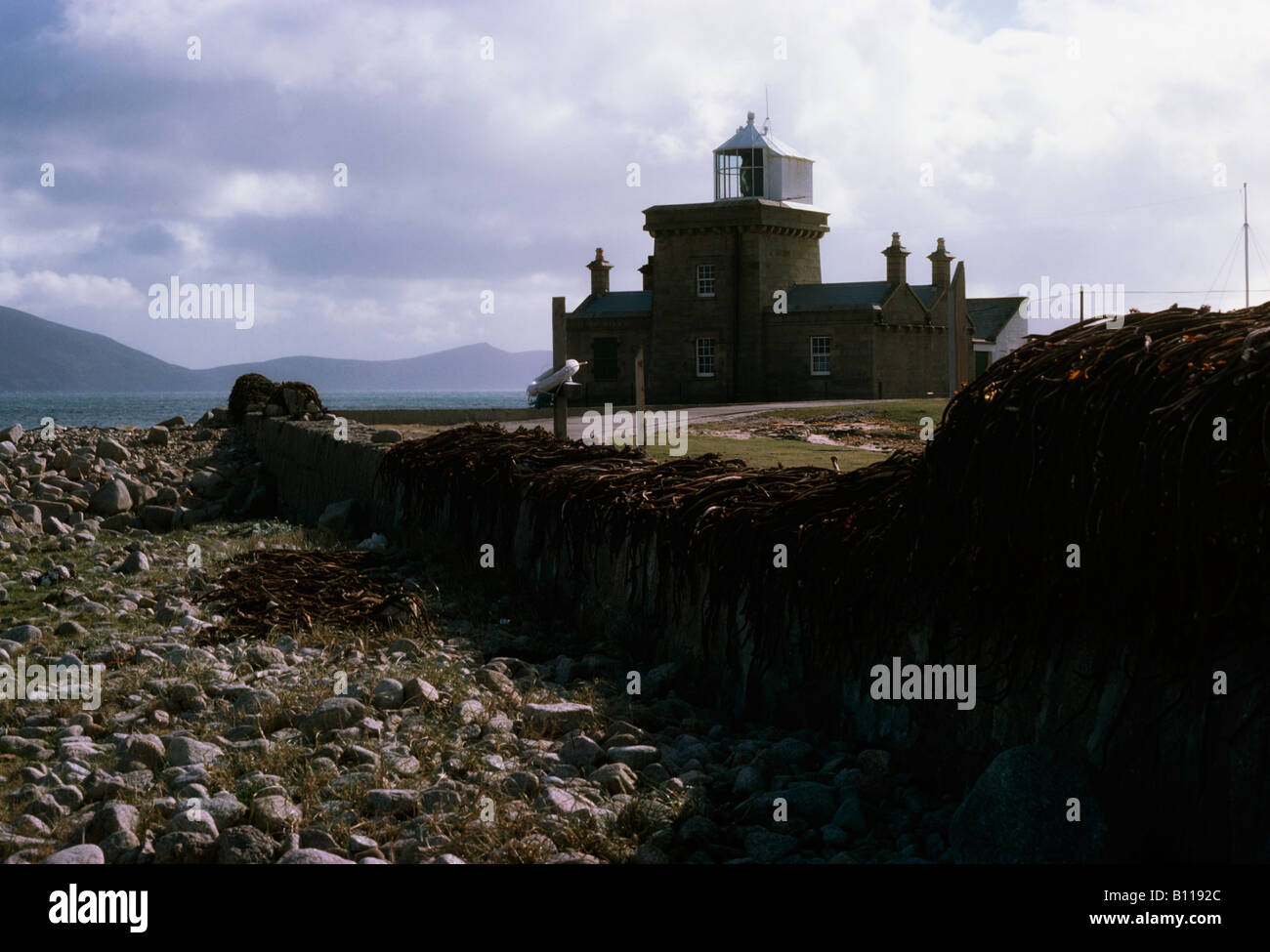 Lighthouse on Blacksod Bay, County Mayo, Ireland Stock Photo - Alamy