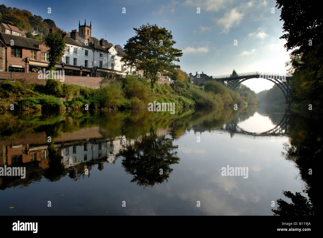 The River Severn at Ironbridge Shropshire Stock Photo - Alamy
