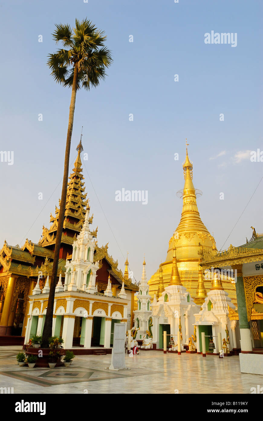 ASIA MYANMAR BURMA BIRMA YANGON YANGOON SHWEDAGON PAGODA one of the ...
