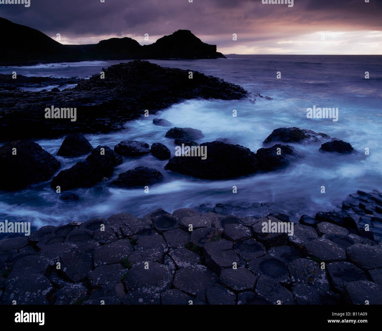 Giant's Causeway, County Antrim, Ireland, Basalt Columns Stock Photo ...