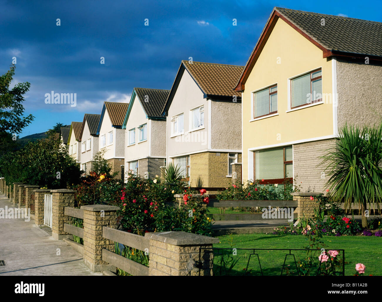 Modern detached housing Stock Photo - Alamy