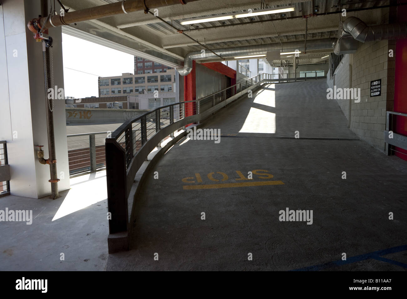 Ramp in parking garage Stock Photo - Alamy