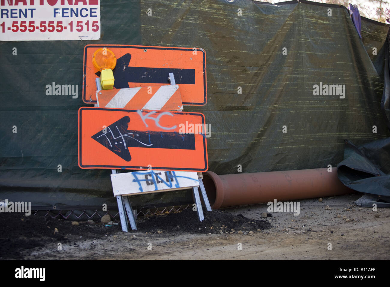 Directional arrow signs Stock Photo - Alamy