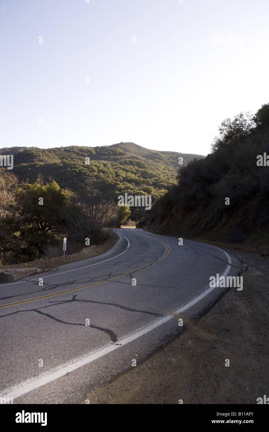 Empty rural road Stock Photo - Alamy