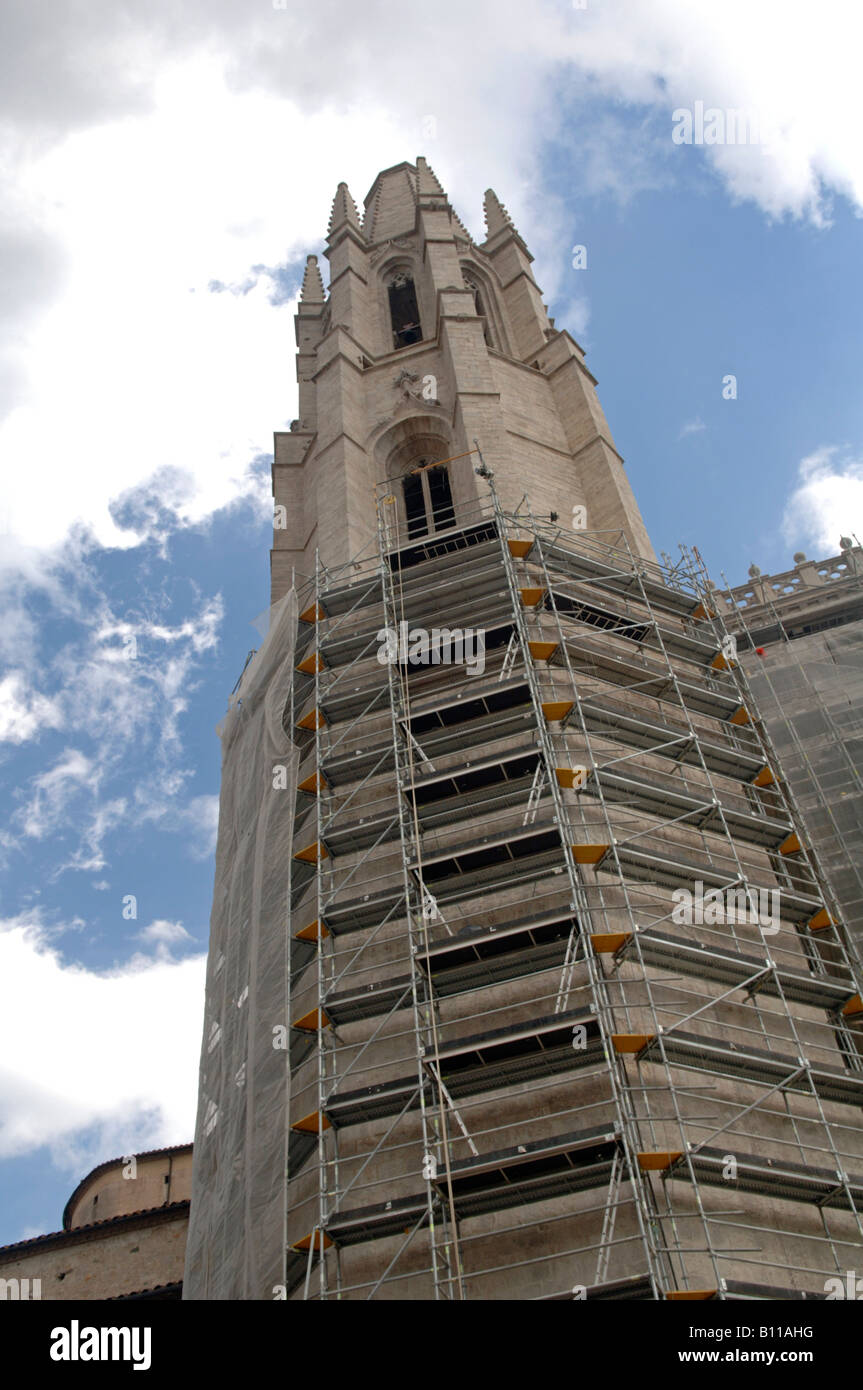 Church of Saint Feliu, Girona, Spain Stock Photo - Alamy