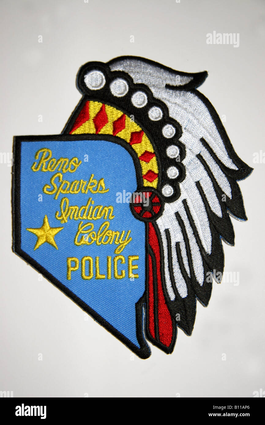 Reno Sparks Indian Colony Police patch Stock Photo - Alamy