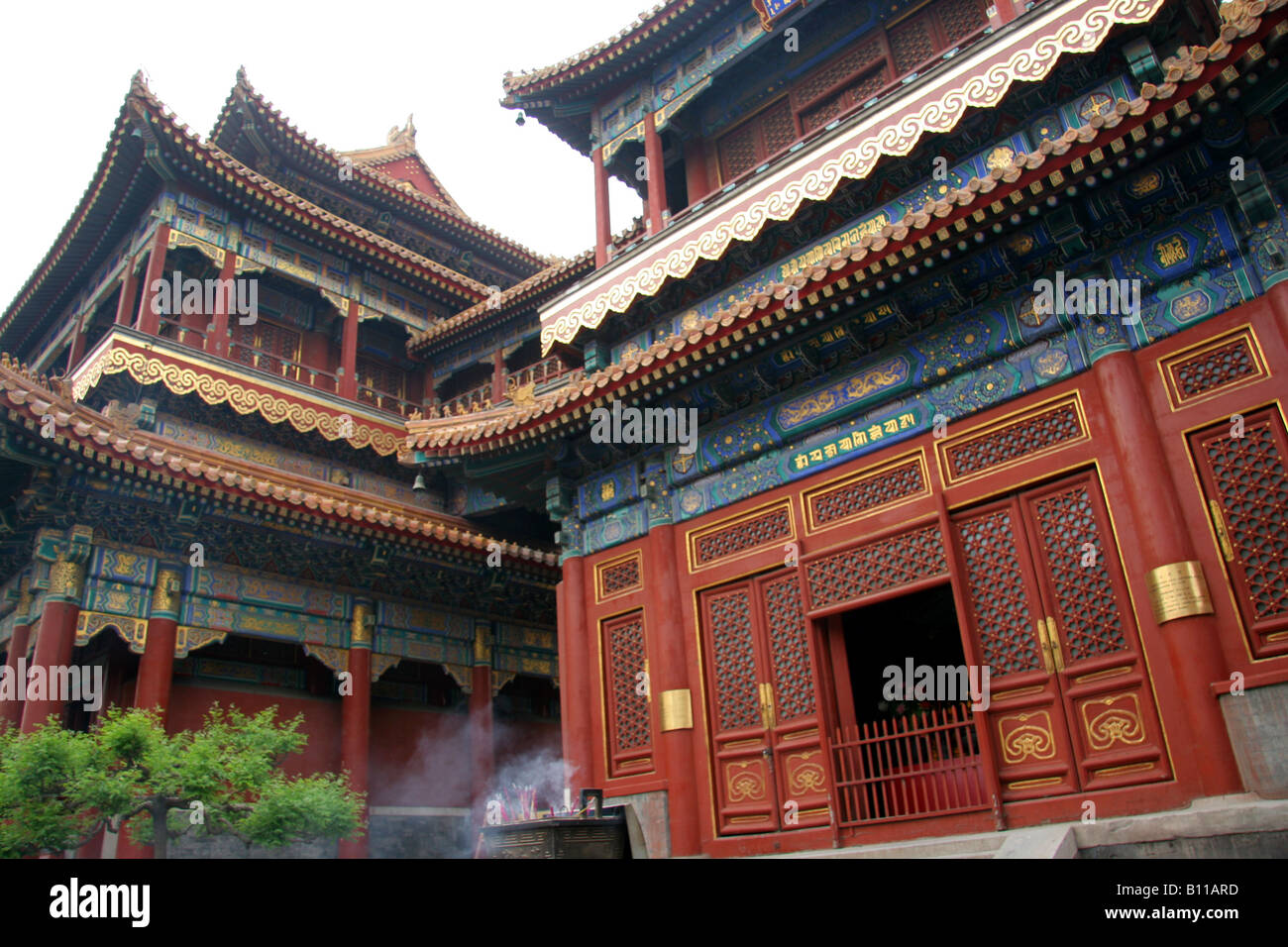 Yonghe Gong temple in Beijing China Stock Photo - Alamy