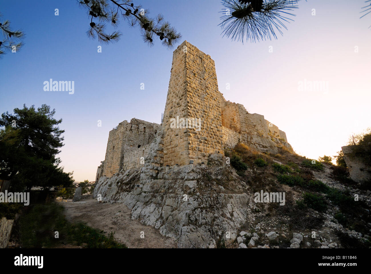 crusader castle Qalat ar Rabad Ajlun Jordan Arabia Stock Photo - Alamy