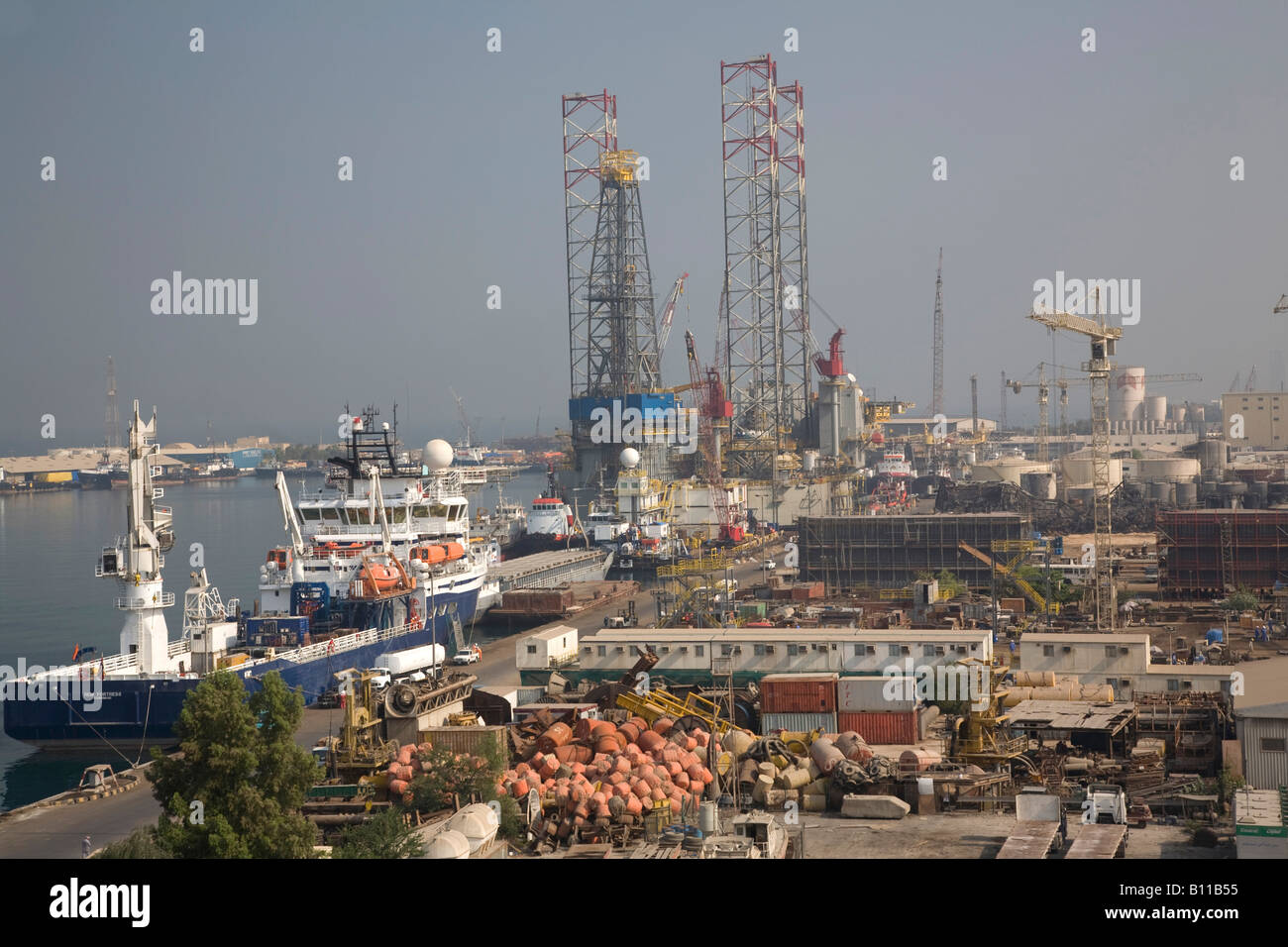 Overview of Port Khalid Port operations in United Arab Emirates Stock ...