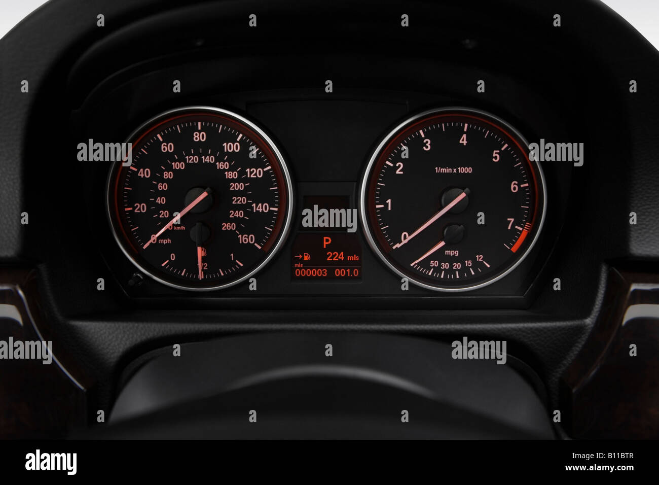 Bmw 3 series speedometer hi-res stock photography and images - Alamy
