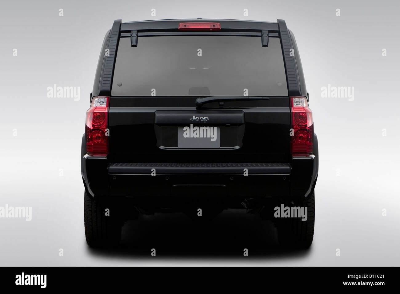 2008 Jeep Commander Sport in Black - Low/Wide Rear Stock Photo - Alamy