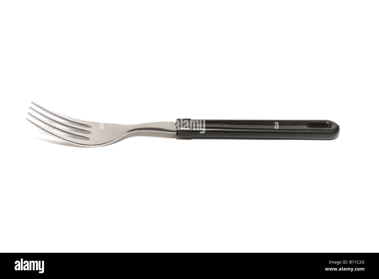 Fork on a white background Stock Photo - Alamy