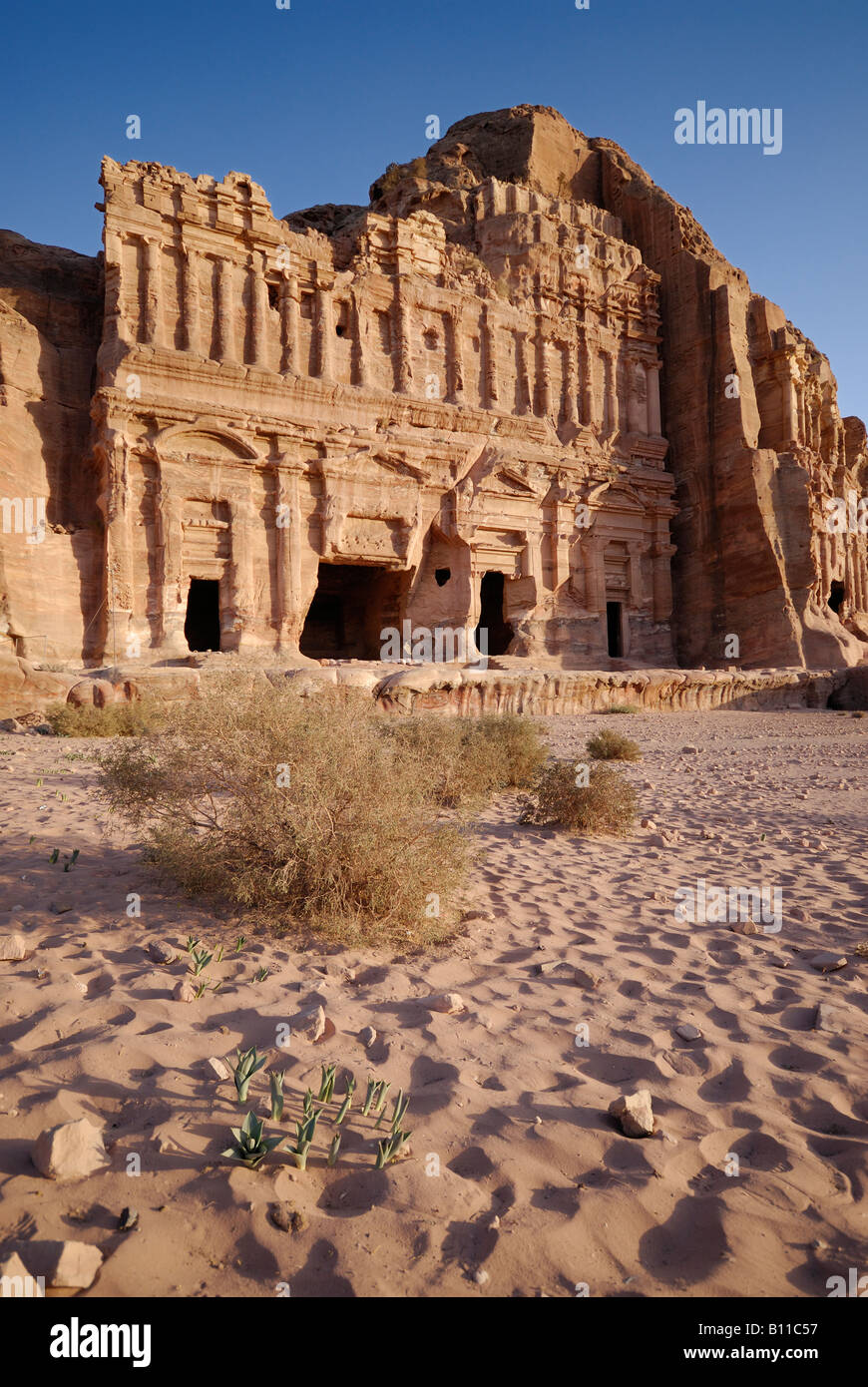 Palace Tomb The Royal Tombs carved out of the west face of al Khubtha ...