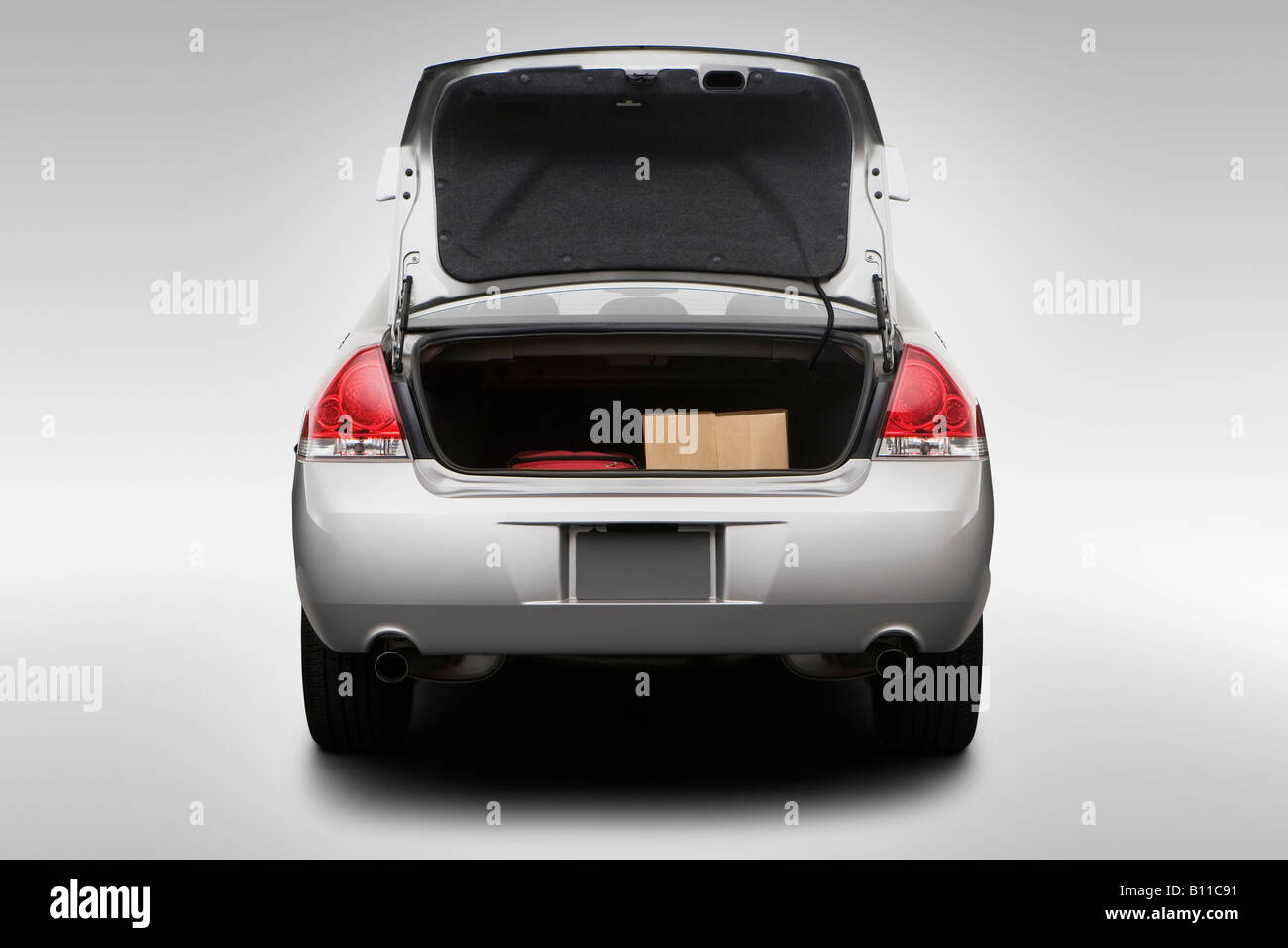2008 Chevrolet Impala SS in Silver - Trunk Props Stock Photo - Alamy
