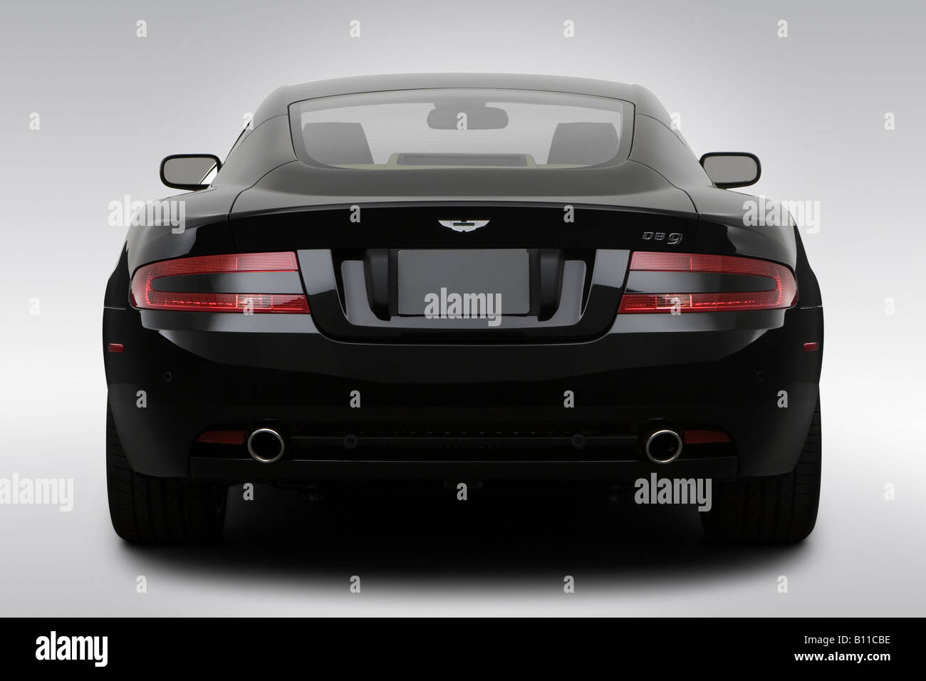 2008 Aston Martin DB9 in Black - Low/Wide Rear Stock Photo - Alamy