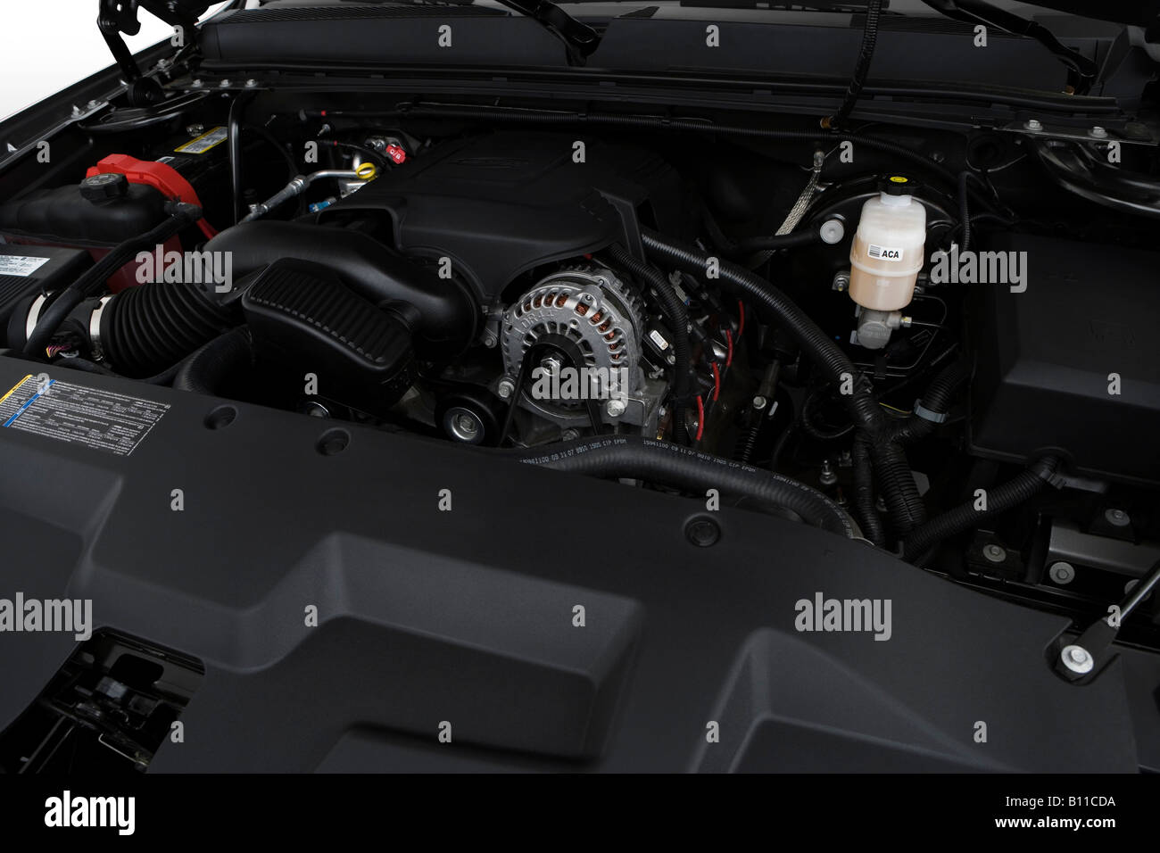 2008 GMC Sierra 1500 SLE in Gray - Engine Stock Photo - Alamy