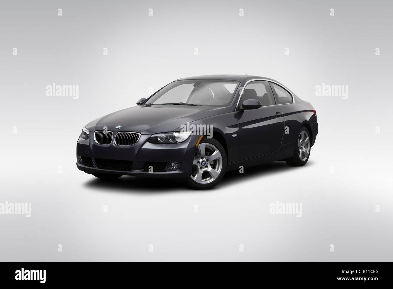 2008 BMW 3-series 328i in Gray - Front angle view Stock Photo - Alamy