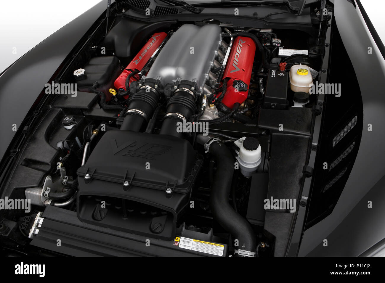 2008 Dodge Viper SRT10 in Black - Engine Stock Photo - Alamy