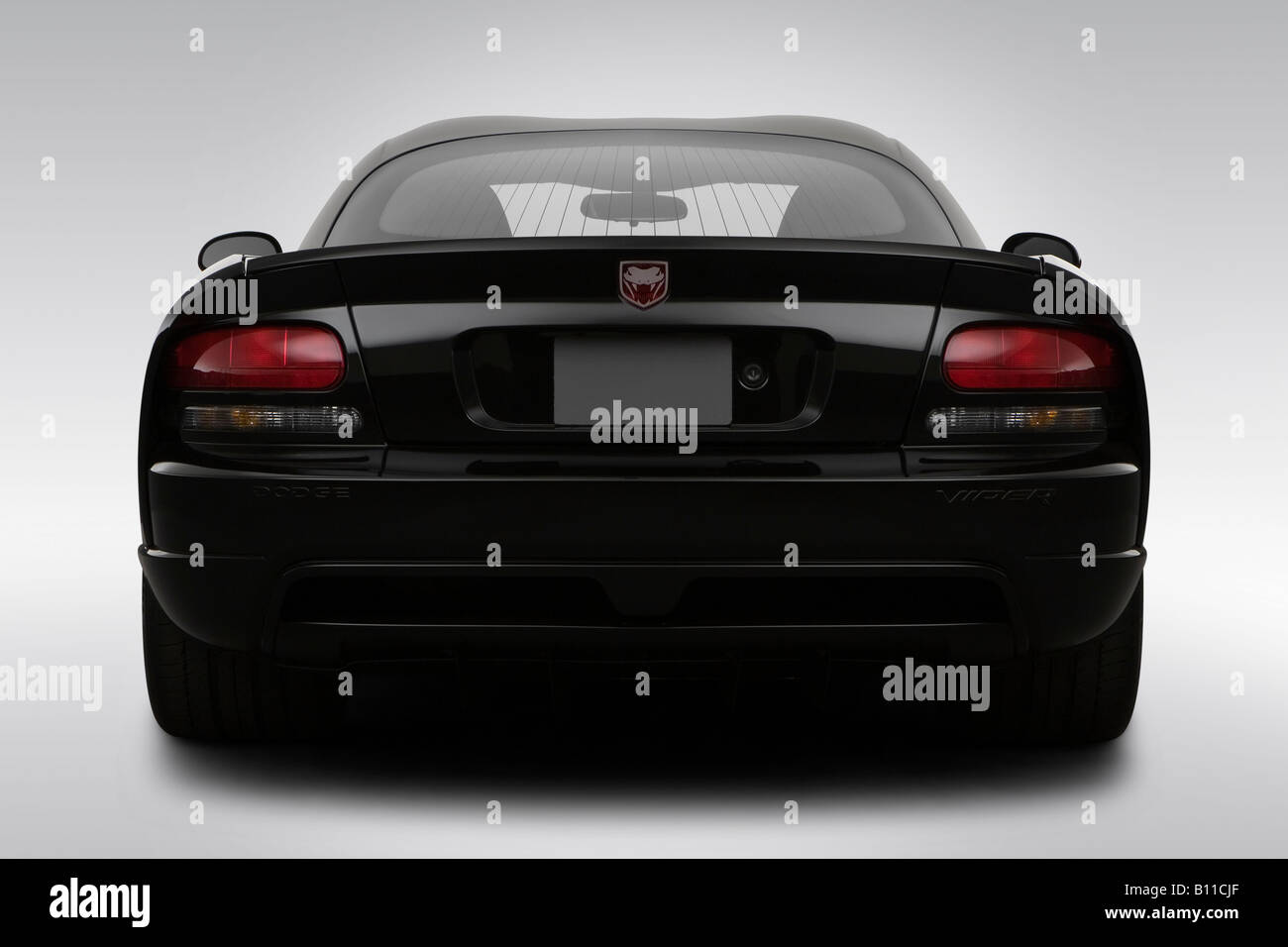 2008 Dodge Viper SRT10 in Black - Low/Wide Rear Stock Photo - Alamy