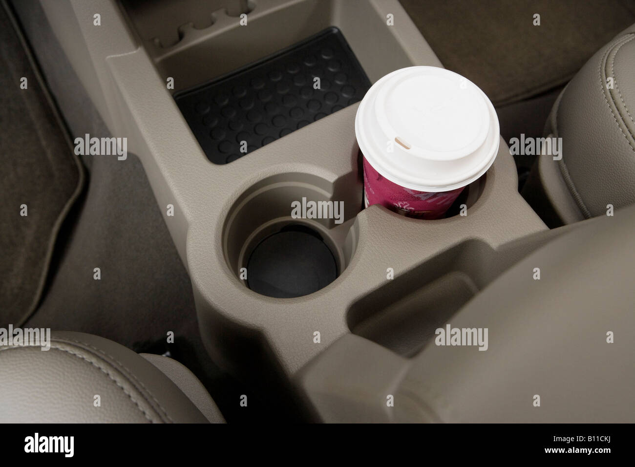2008 Dodge Durango Limited in Red - Cup Holder with Prop Stock Photo ...