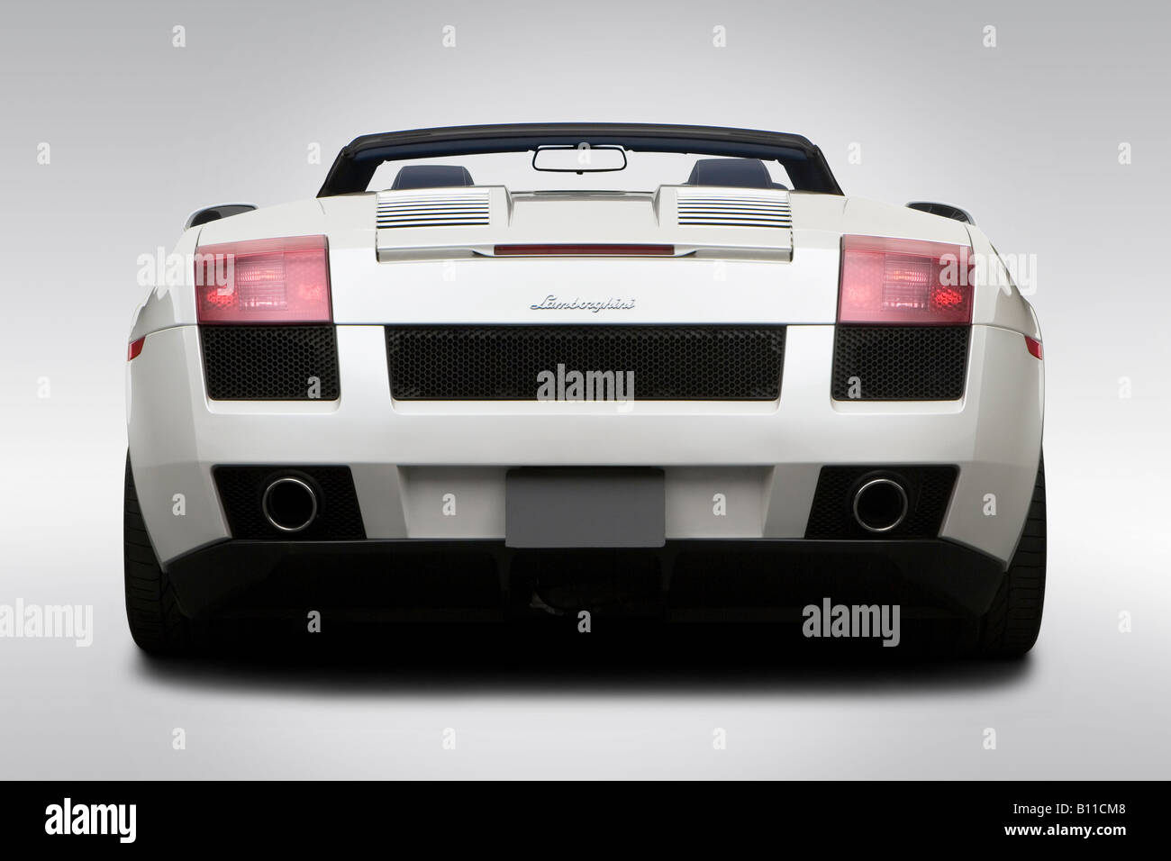 White Lamborghini Gallardo Rear