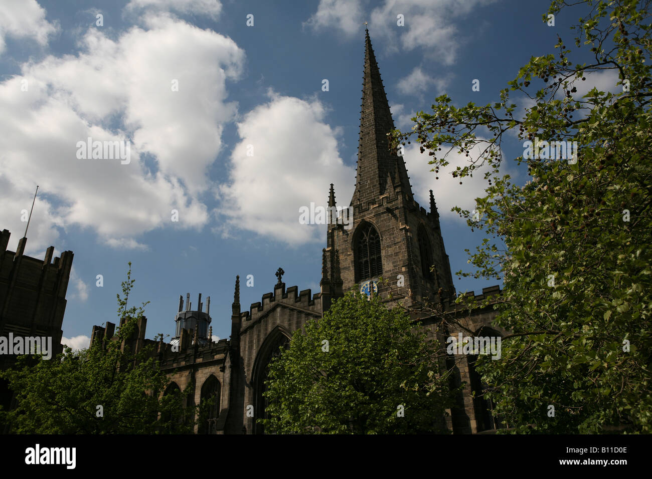Sheffield cathedral spire hi-res stock photography and images - Alamy