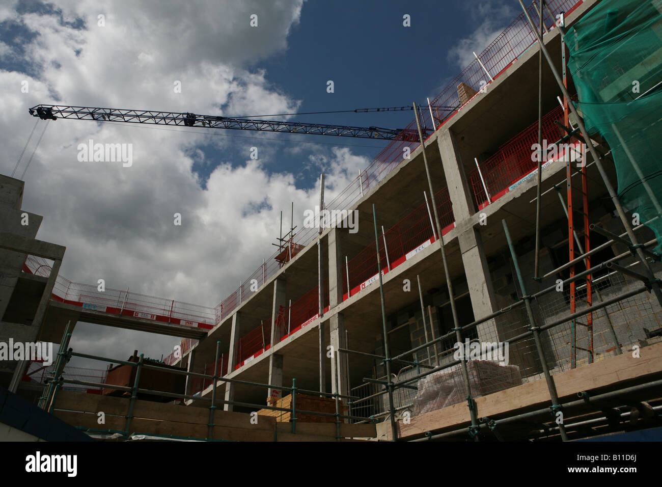 a construction site were a new shopping center is being developed Stock ...
