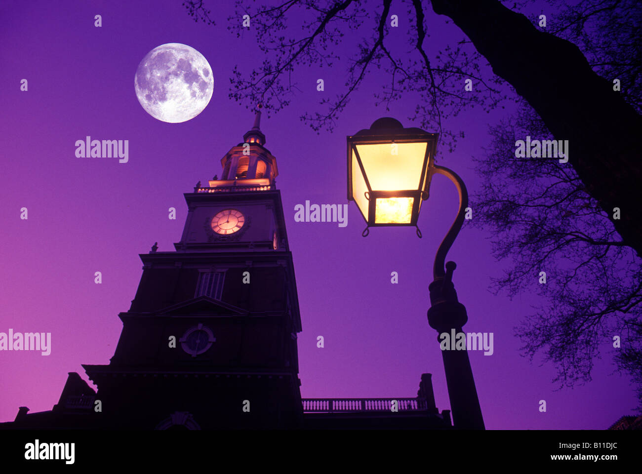 CLOCK TOWER INDEPENDENCE HALL INDEPENDENCE MALL PHILADELPHIA ...