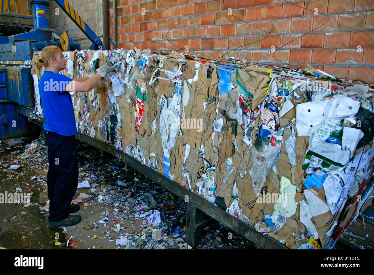 Compacted cardboard recycling hi-res stock photography and images - Alamy